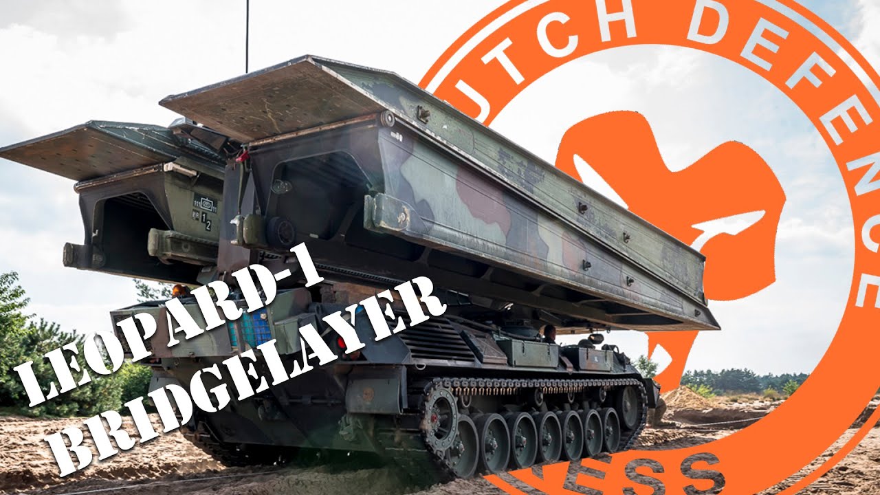 Leopard-1 Bridglayer tank in action! - YouTube