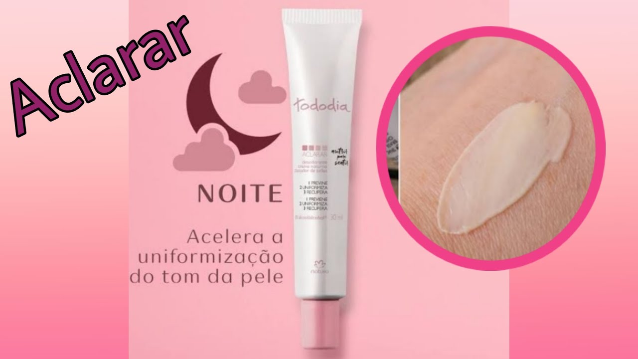 Como usar o Aclarar Natura - Como clarear axilas escuras - YouTube