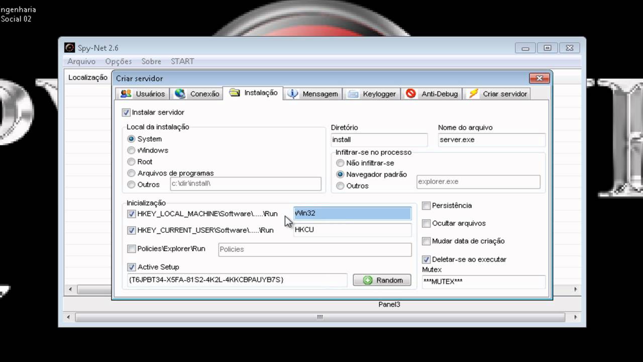 Como criar o server do SpyNet - Spy-Net - YouTube