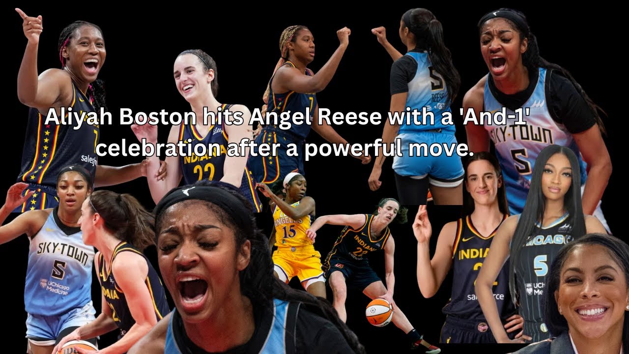 Aliyah Boston hits Angel Reese with a 'And-1' celebration after a ...