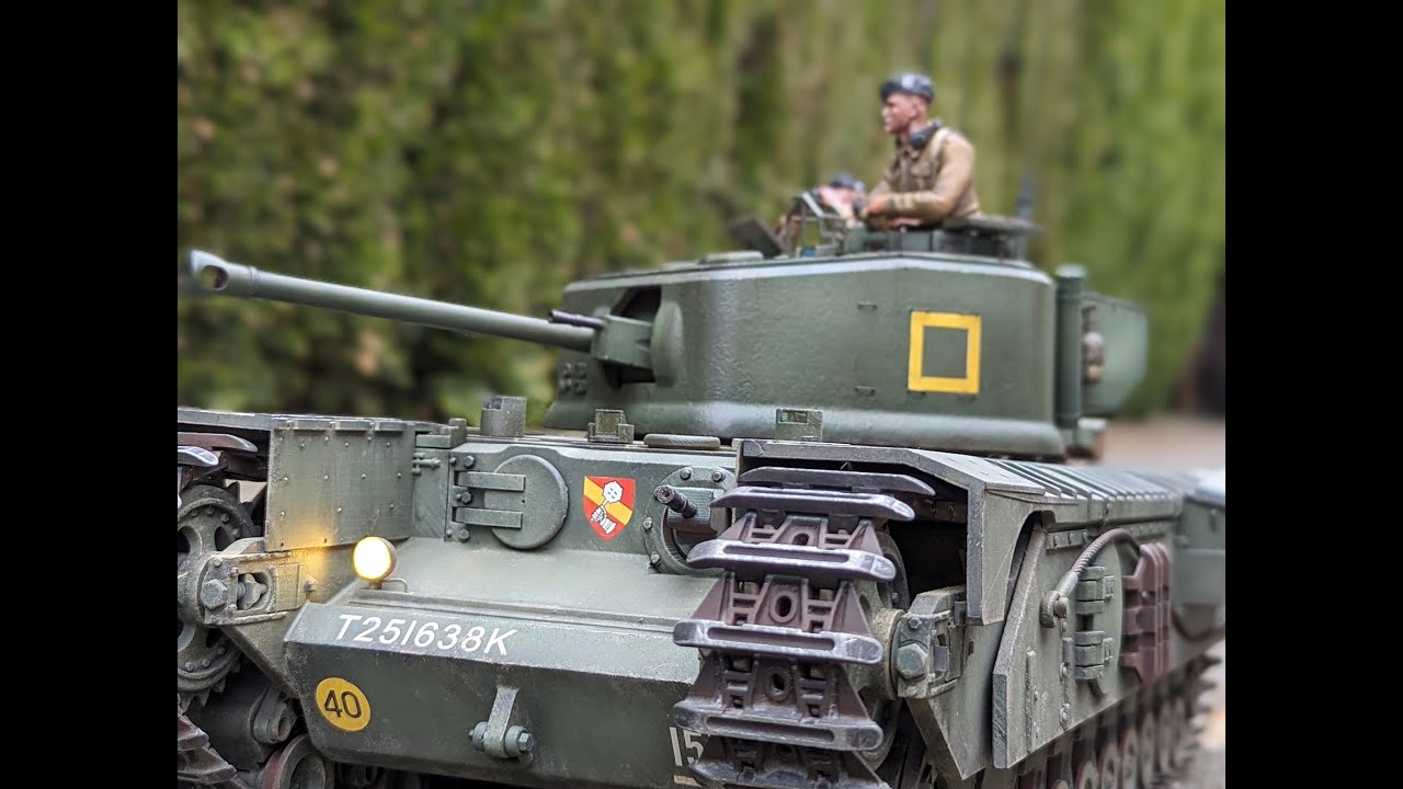 British Churchill MK VII heavy infantry tank Scale 1/16 - YouTube
