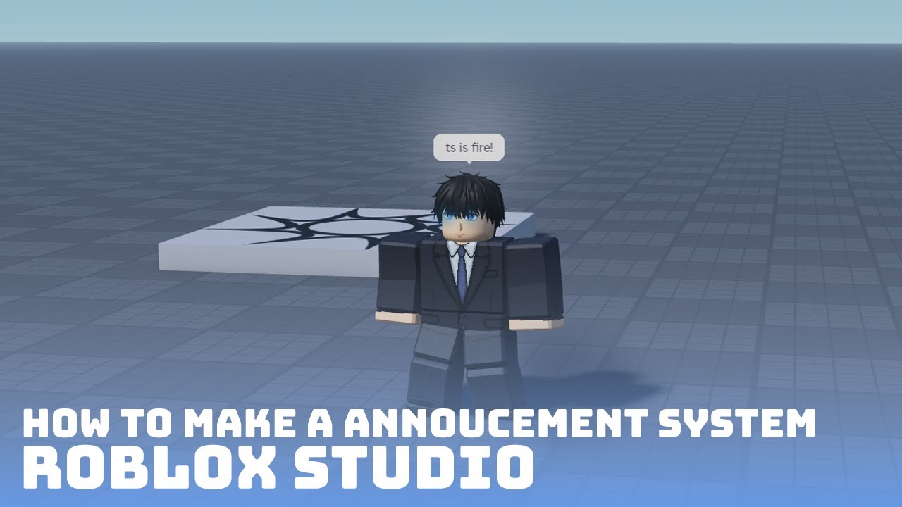 How To Make A Announcement System | Roblox Studio Luau - YouTube