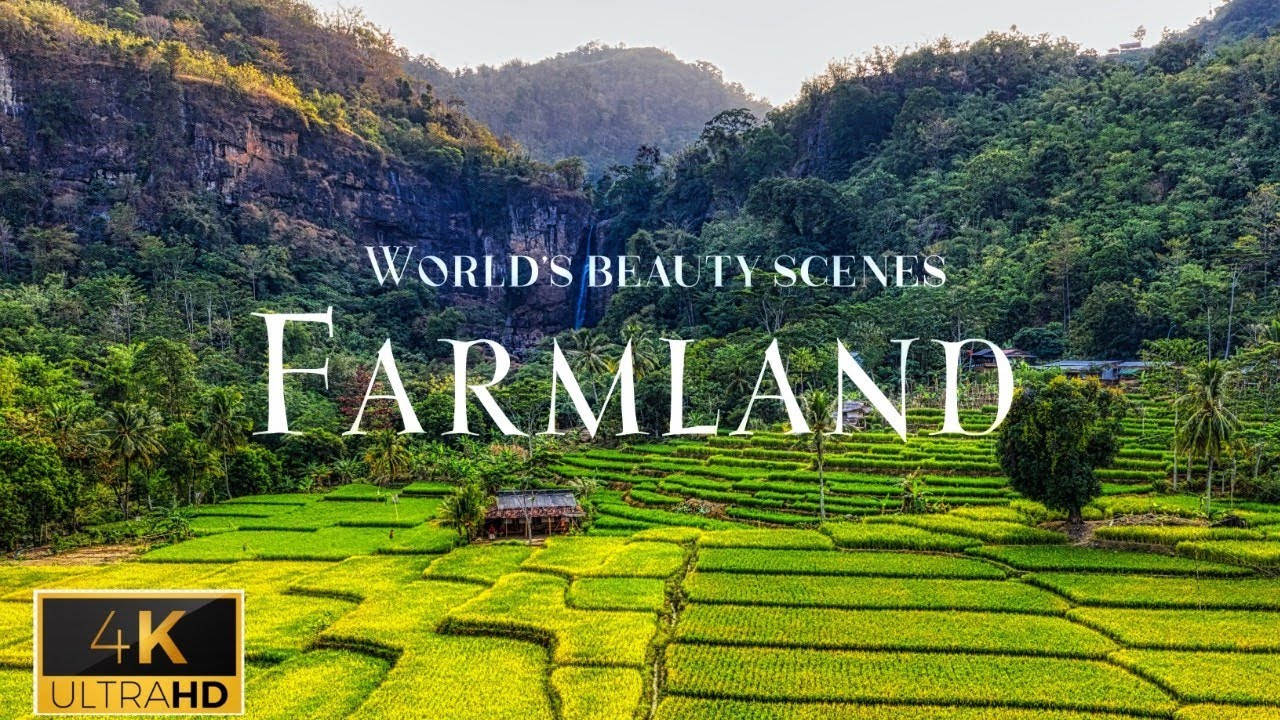 WORLDS SCENIC SCENES -Beautiful FARMLAND 4K ULTRA HD | Nature Beauty ...