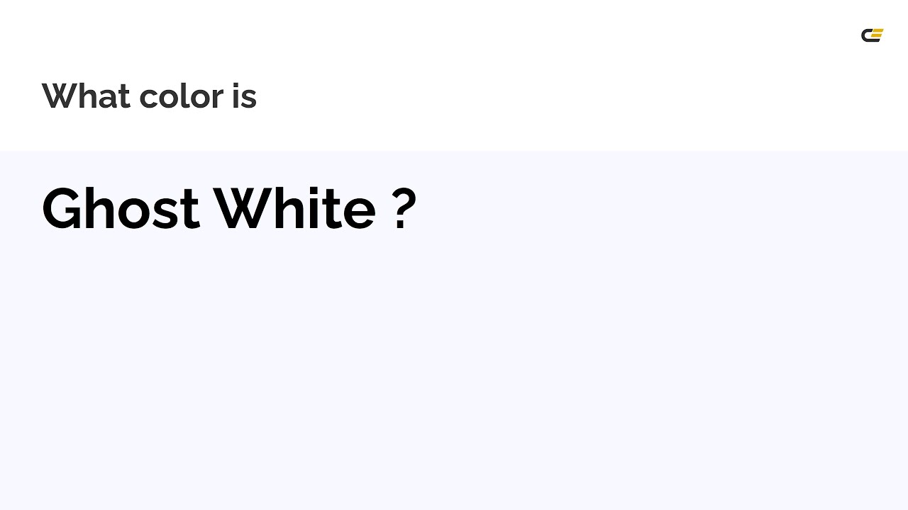 Ghost White color #f8f8ff hex Warm White color f8f8ff - YouTube