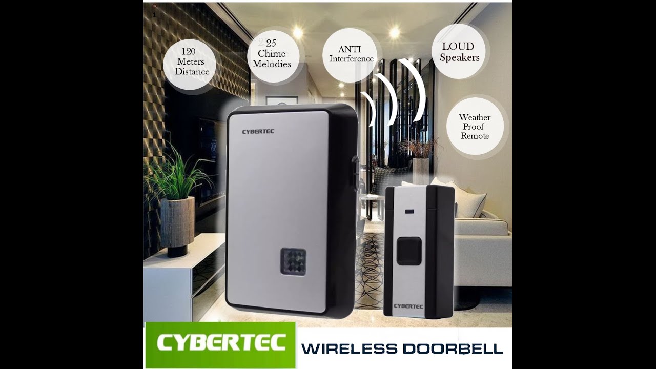 CYBERTEC Wireless Doorbell - YouTube