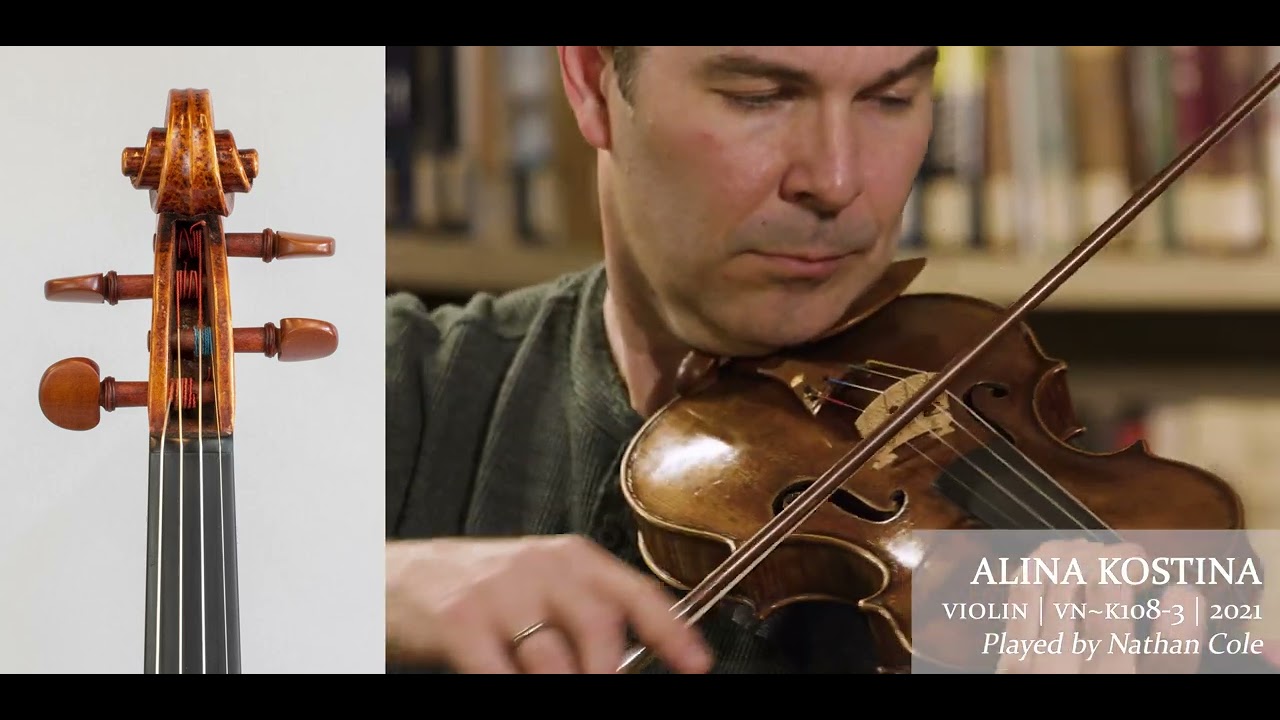 Alina Kostina 2021 Guarneri model violin / Nathan Cole, violinist / at ...