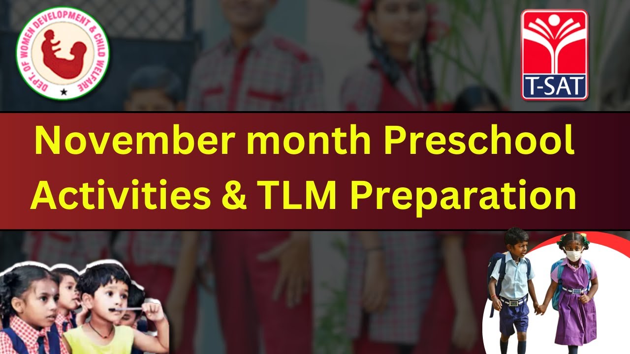 WD&CW - November month Preschool Activities & TLM Preparation || Live ...