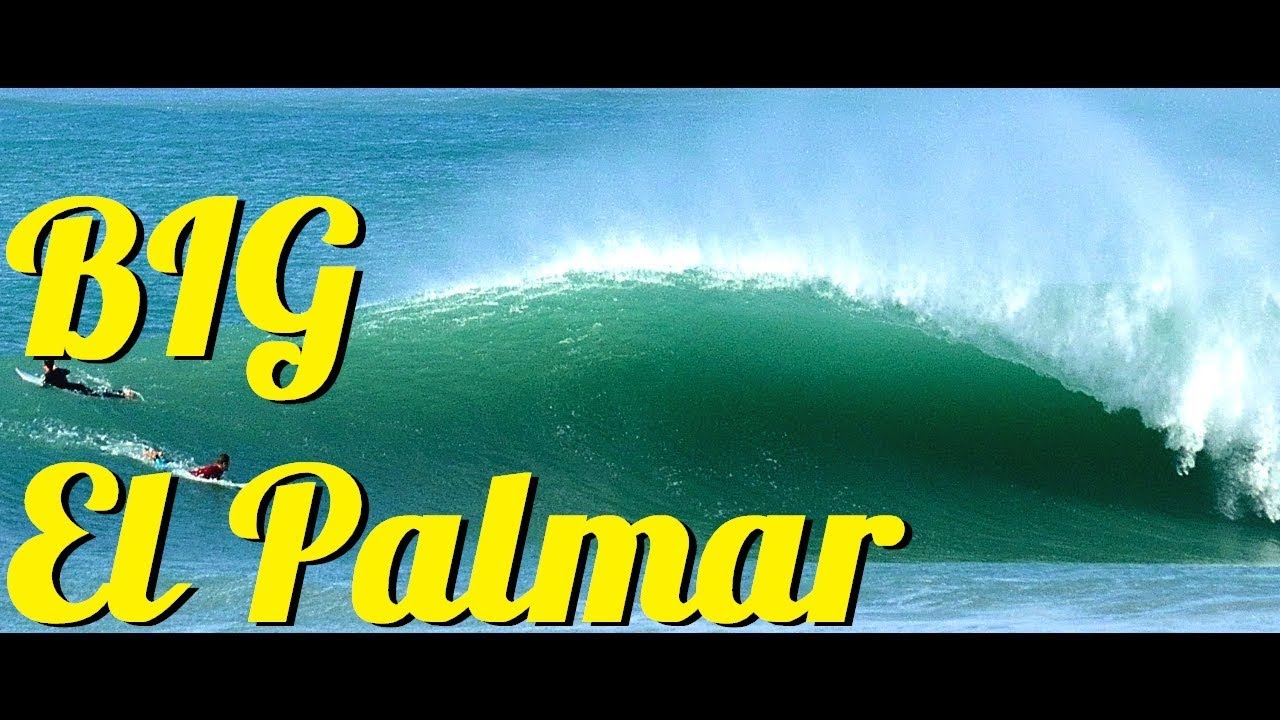 EPIC BIG Waves Surfing at the Beach of El Palmar Cadiz - YouTube