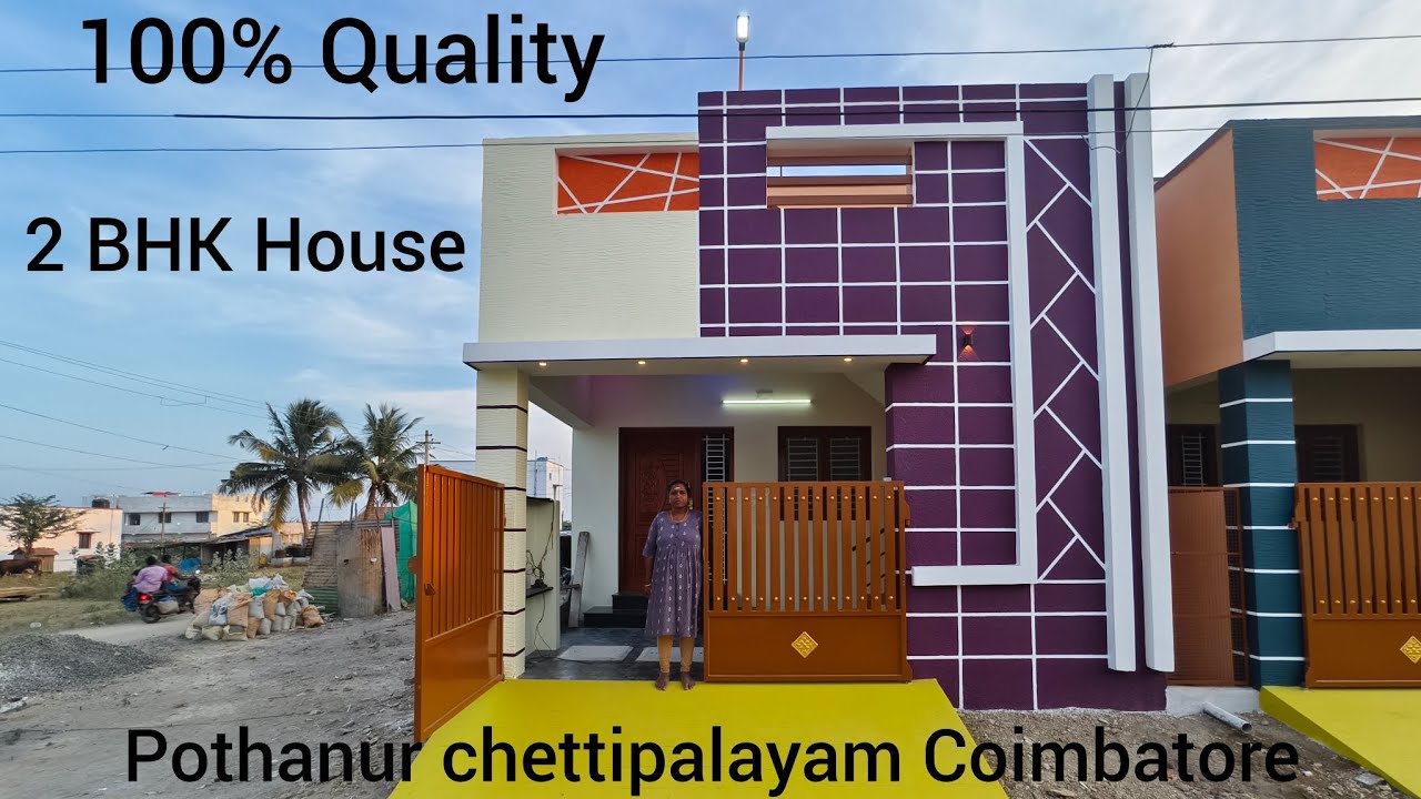Medium budget 2 BHK house for sale Coimbatore 100% quality pothanur ...