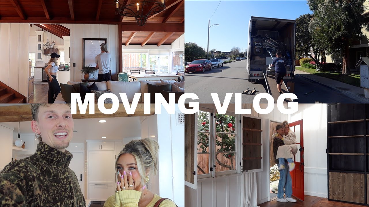 MOVING VLOG! First Look at the New House, Saying Goodbye to Our First ...