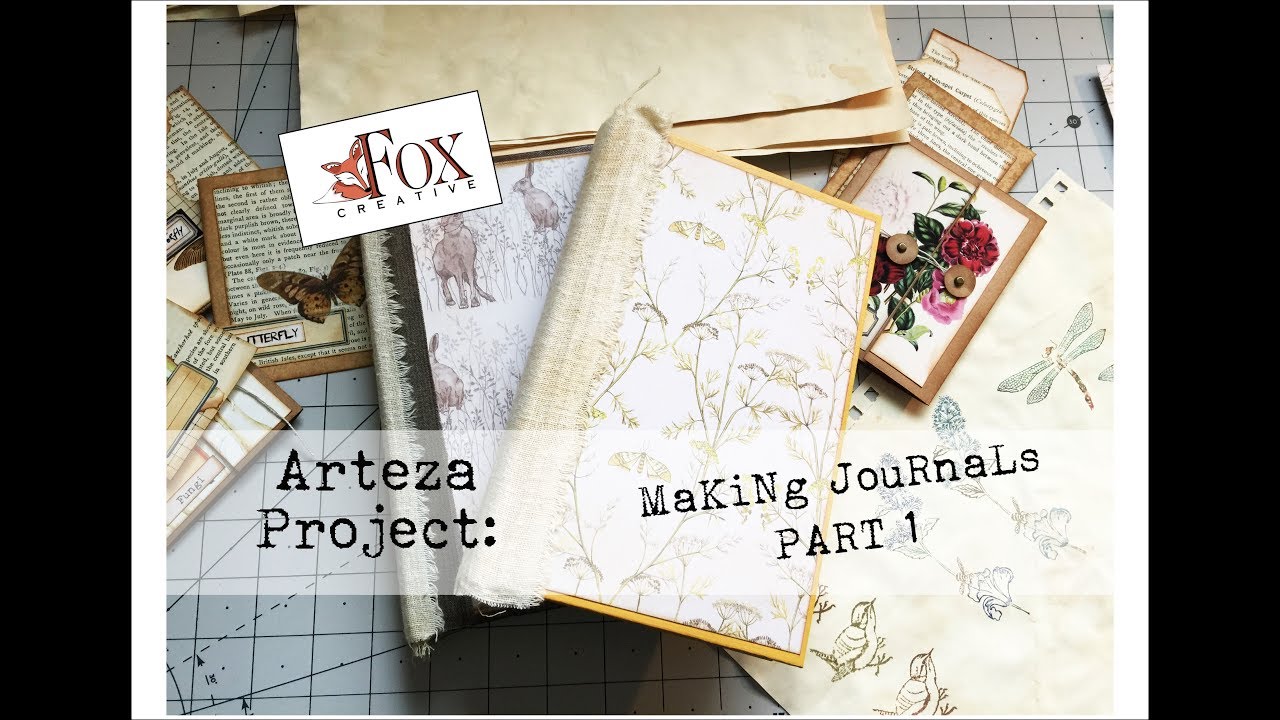 Arteza Journal Project Part 1 - YouTube