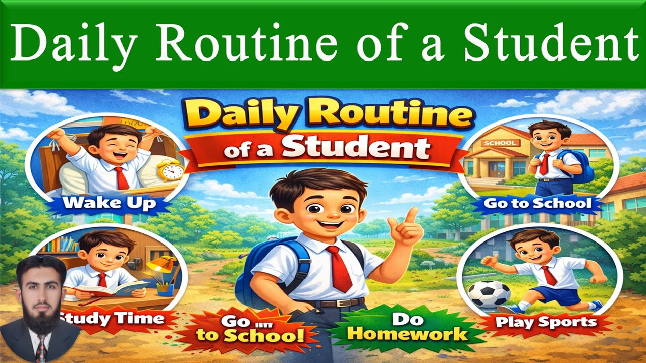 Daily Routine of a Student l 10 sentences paragraph essay "Daily ...