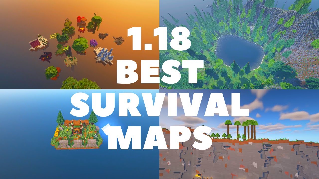 5 Best Minecraft Survival Maps - Minecraft 1.18 Survival Maps - YouTube