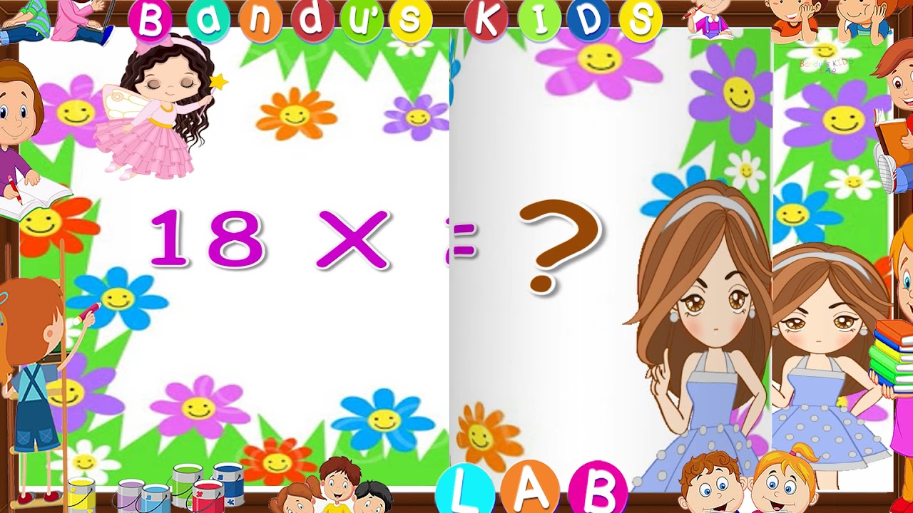 Learn Multiplication Table Of Eighteen 18 X 1 18 18 Times Tables learn-multiplication-table-of-eighteen-18-x-1-18-18-times-tables