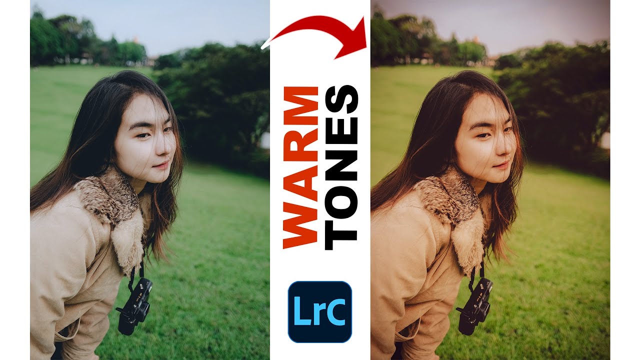 How to Make Portrait Dreamy Warm Tones in Lightroom - YouTube