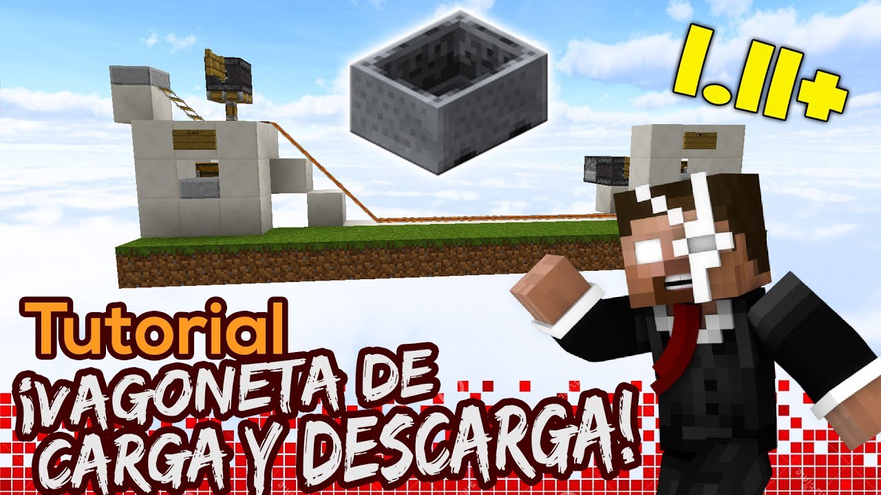 ¡Vagoneta Automática de Carga y Descarga! (1.11+) [Tutorial de Redstone ...