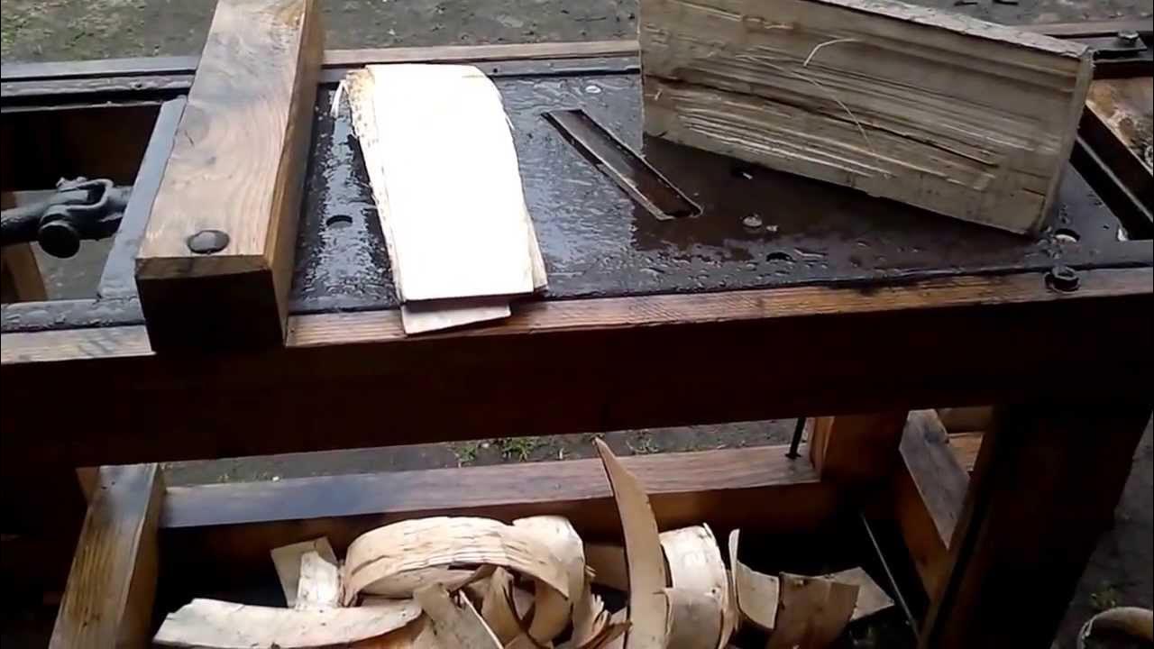 Станок для производства дранки - YouTube