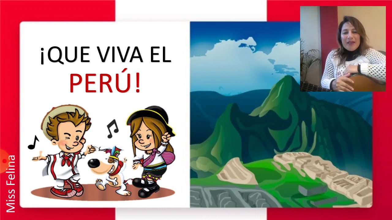 "BANDERITA DEL PERÚ" Canción + Tutorial para niños por el 28 de Julio ...