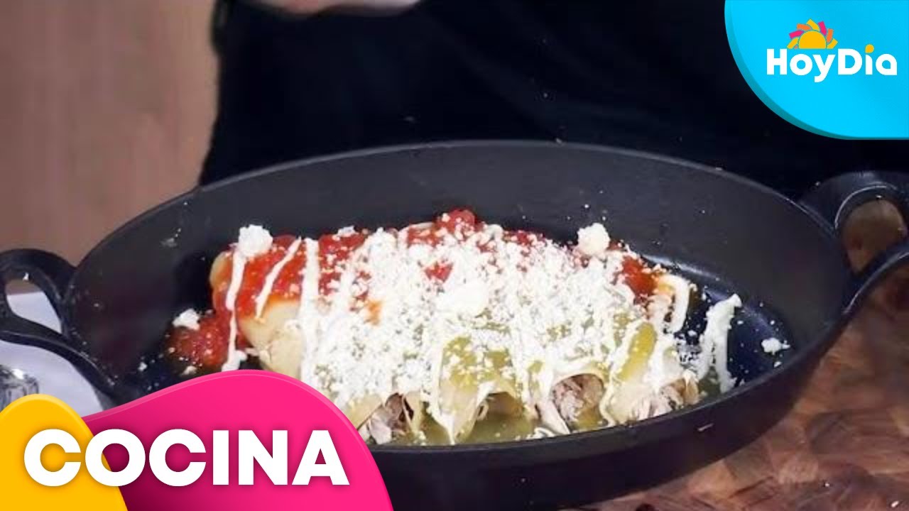 Receta de enchiladas divorciadas para este 5 de mayo | Hoy Día ...