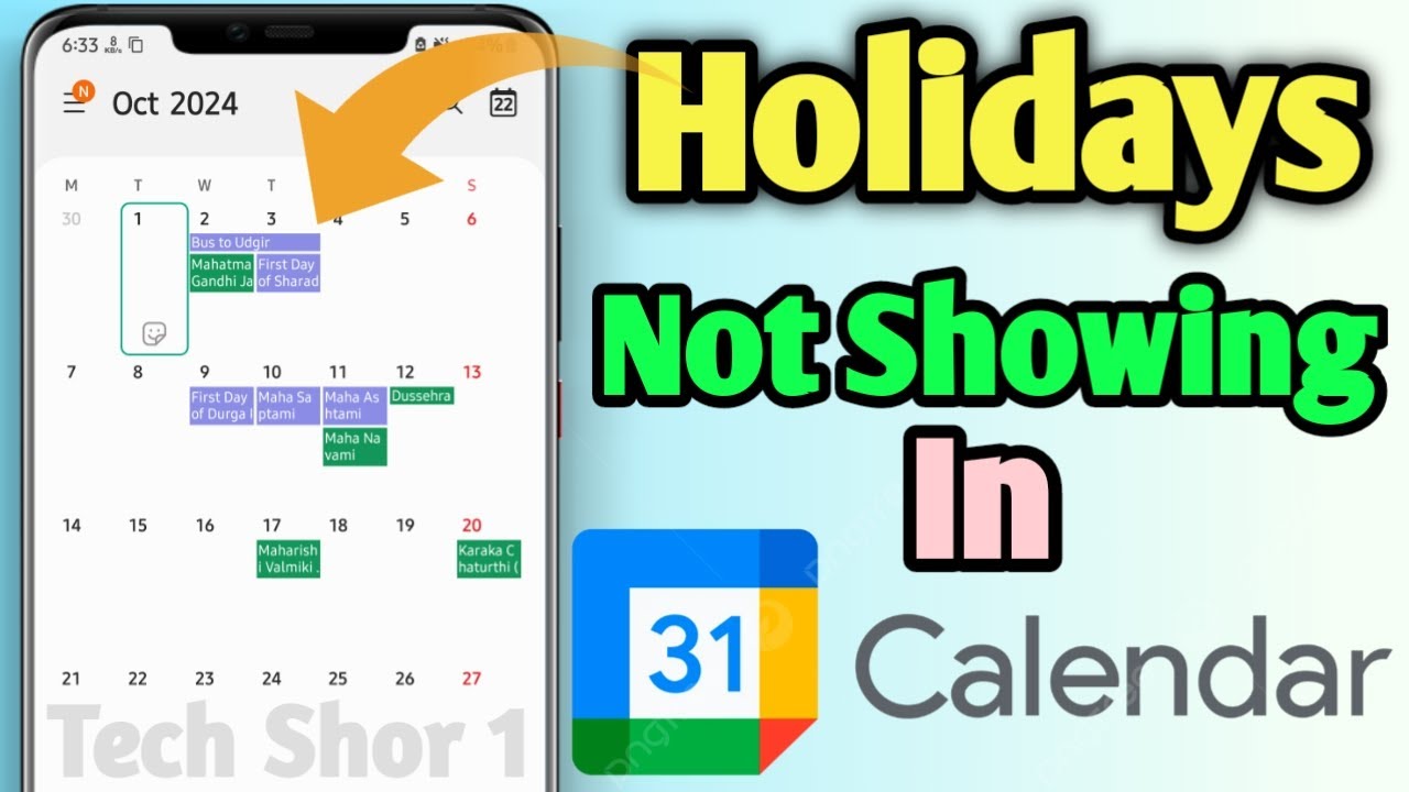 Google Calendar Holidays And Festivals Not Showing Problem Solve - YouTube