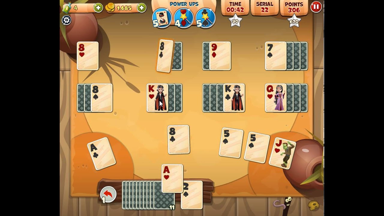 Solitaire Castle Level 1-9 - YouTube