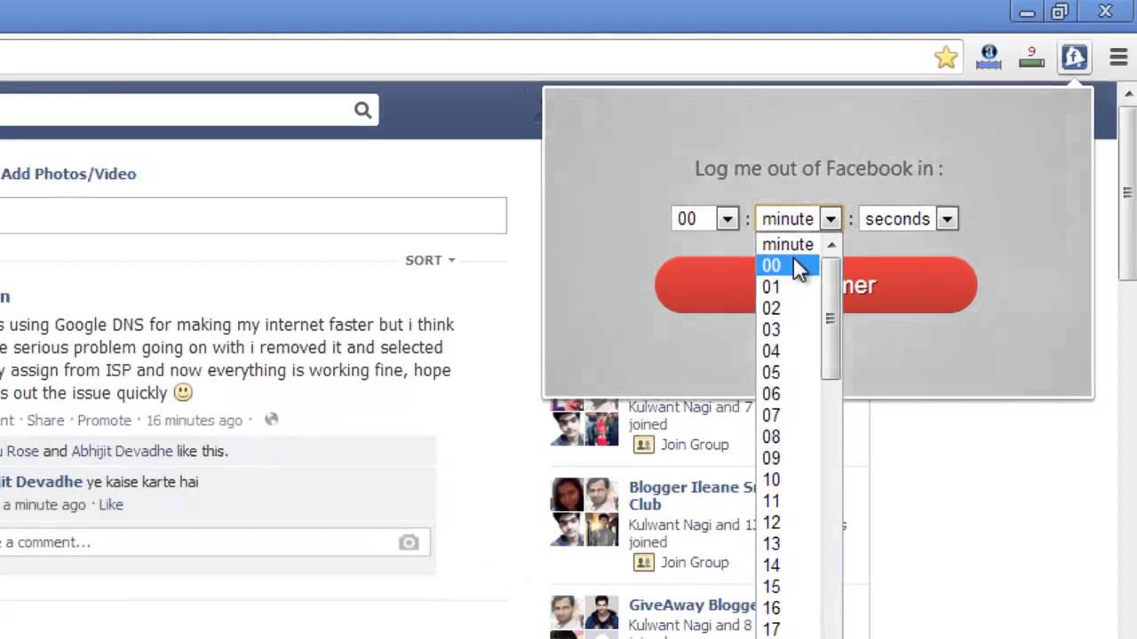 How to Automatically Logout from Facebook after Fixed Time - YouTube