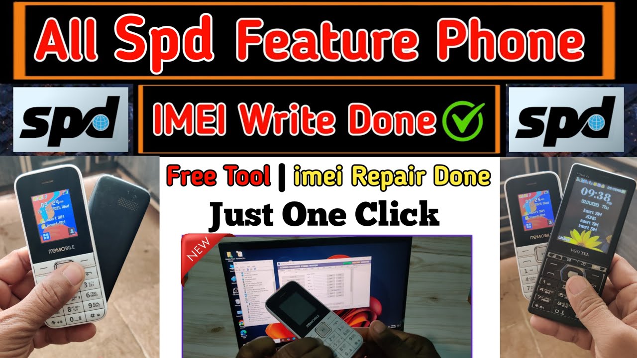 How To Repair All SPD Keypad Mobile IMEI With Free Tool | SPD imei ...
