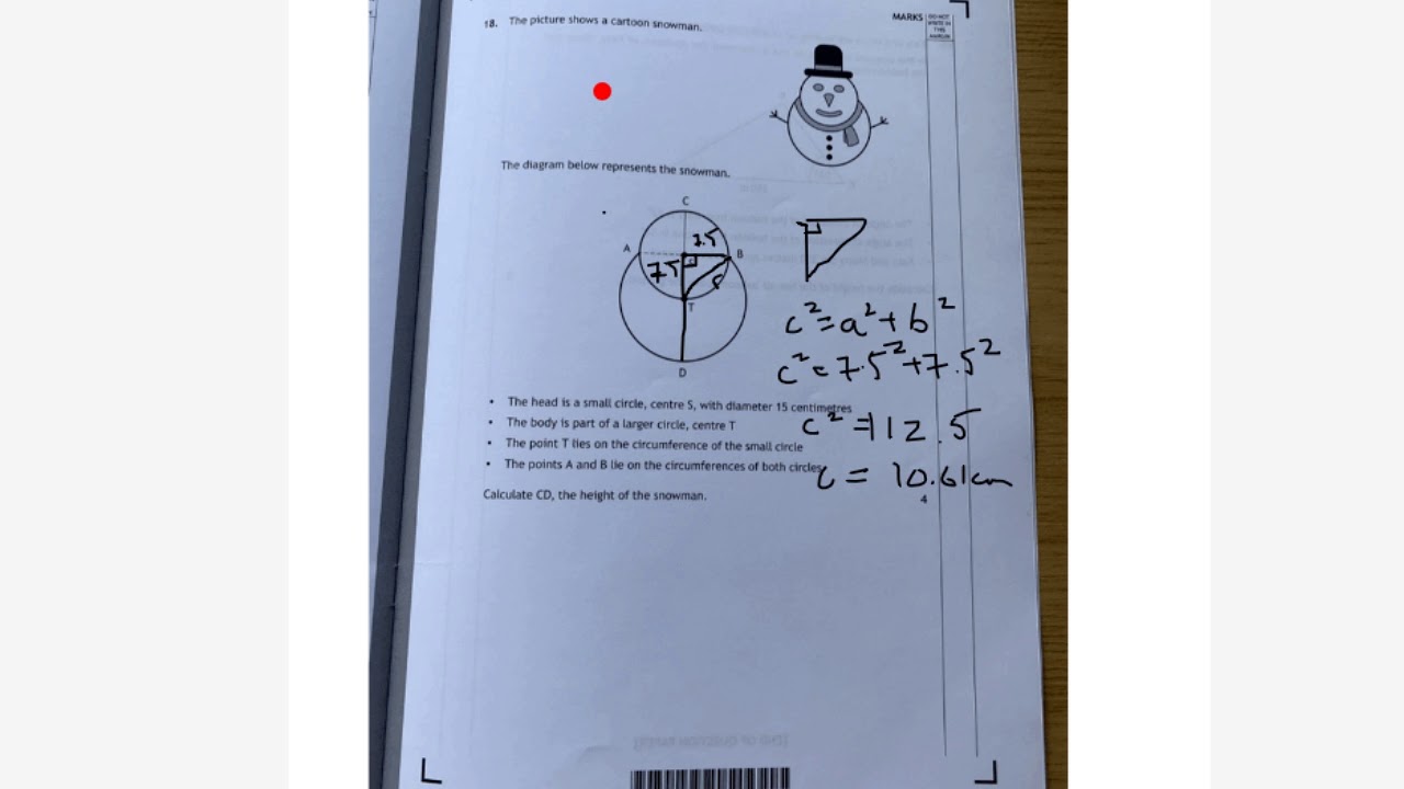 SQA National 5 Maths 2019 The Snowman Question YouTube sqa-national-5-maths-2019-the-snowman-question-youtube