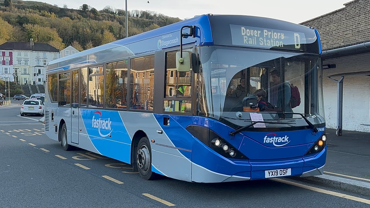 Dover Fastrack Bus Route D Full Journey - YouTube