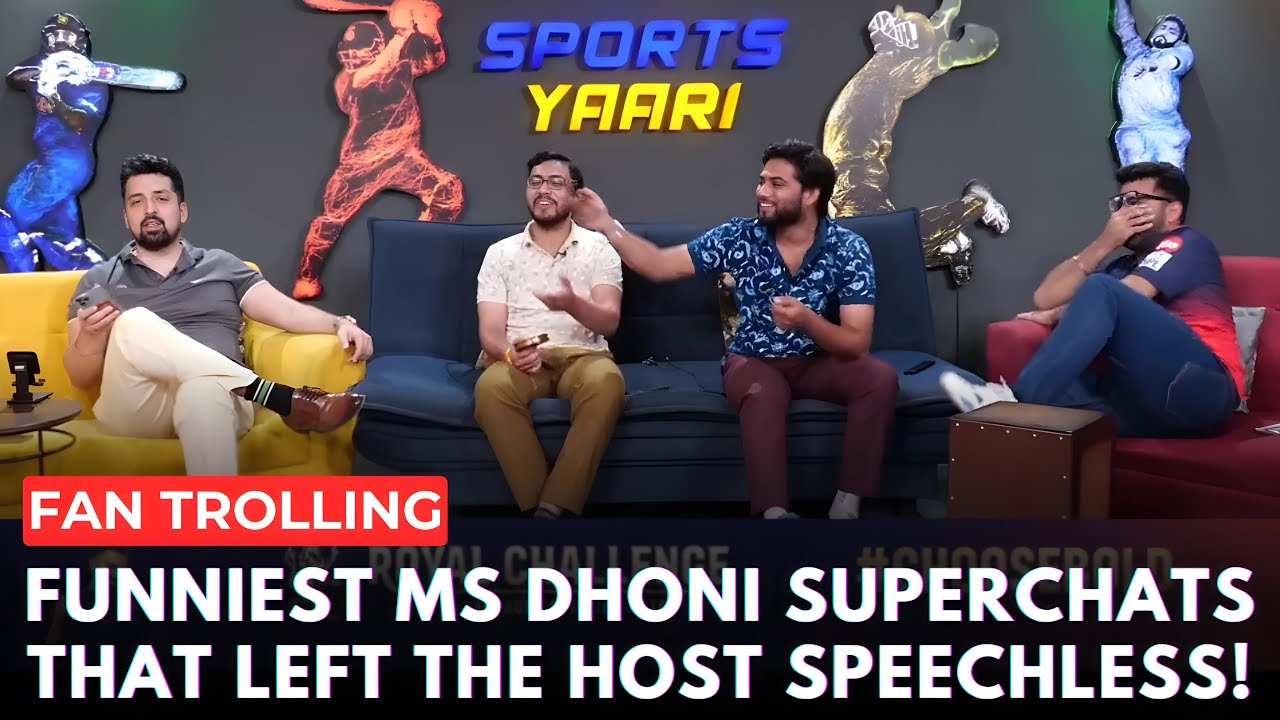 Funniest MS Dhoni Superchats That Left the Host Speechless! @JosD92 ...