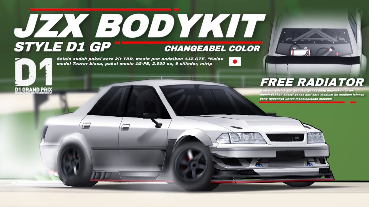 FREE CODE LIVERY JZX STYLE D1 GP| CHANGEABEL COLOR | V0.3.3.1 - YouTube