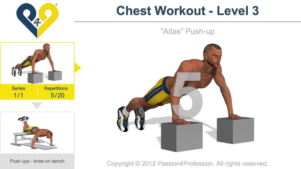 Грудь - Chest Workout Level 3 - YouTube