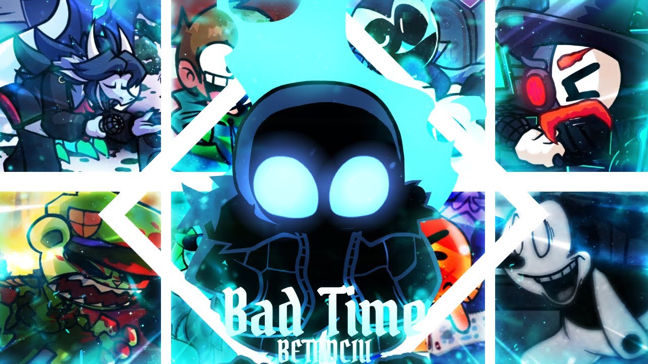 FNF - Bad Time But Every turn a different character sings (FNF Bad Time ...