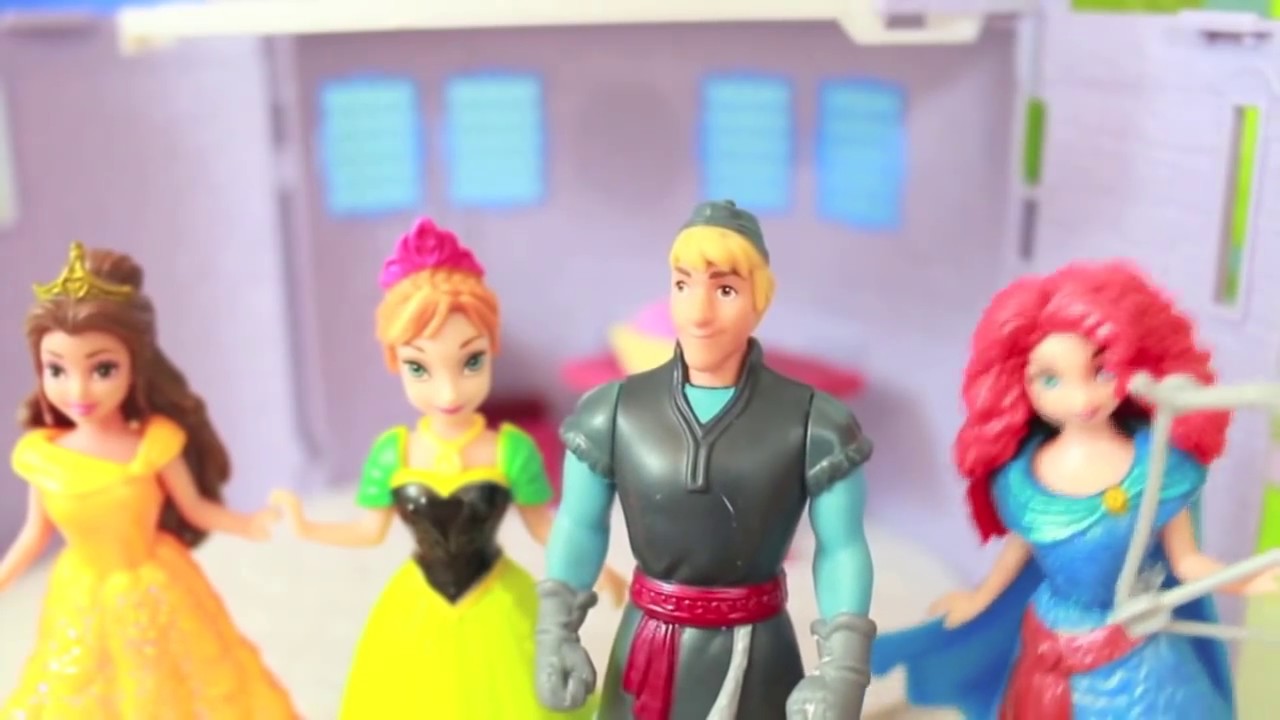 FROZEN BRAVE Disney Princess Sparkle Magiclip Castle - YouTube