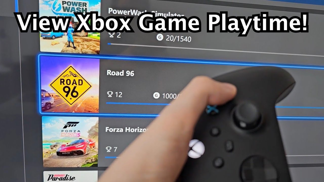 Xbox (Series X, S, One) How to View Game Playtime! - YouTube