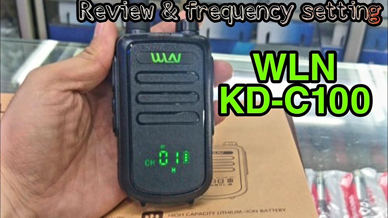 Review & cara setting frekuensi Radio WLN KD-C100 - YouTube