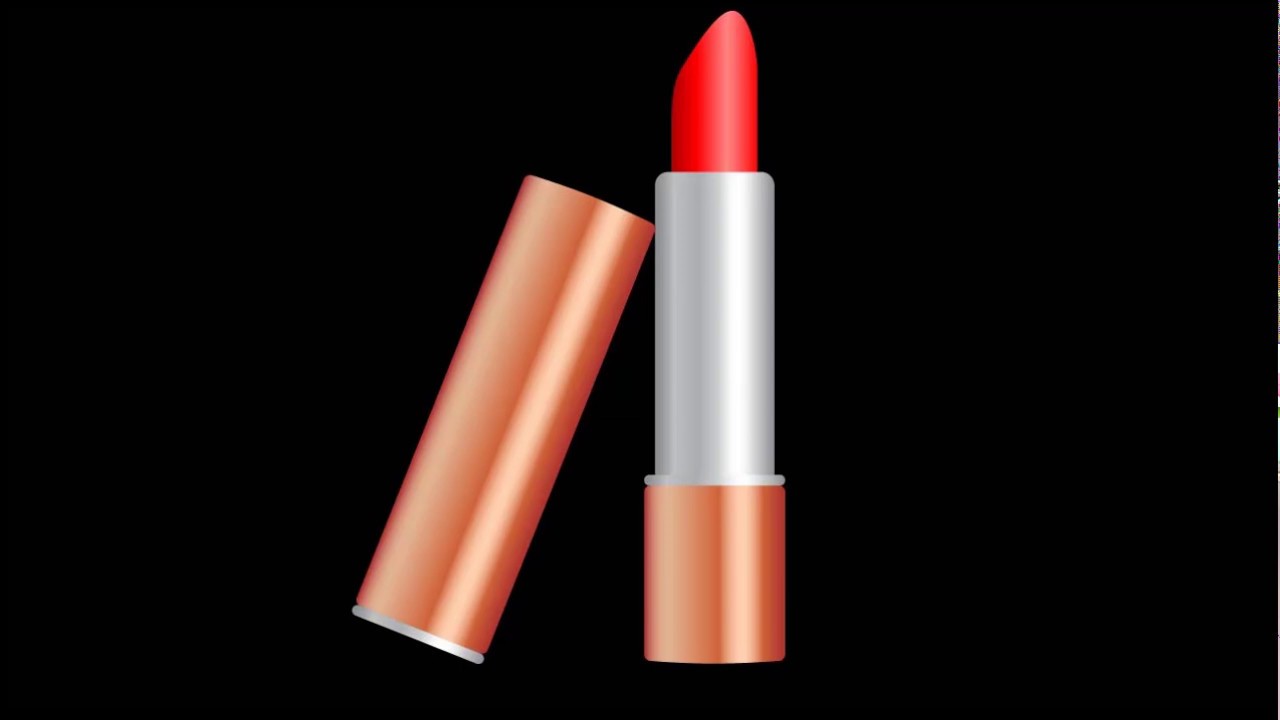 creating cosmetics lipstick in adobe illustrator tutorial - YouTube
