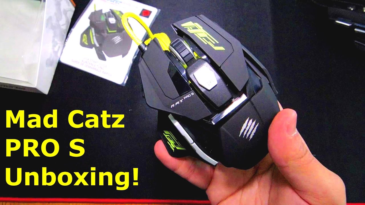 Mad Catz R.A.T Pro S Gaming Mouse Unboxing! - YouTube
