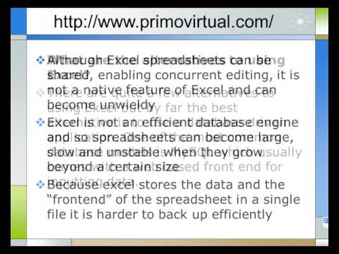 The advantages of using a database over excel spreadsheets - YouTube