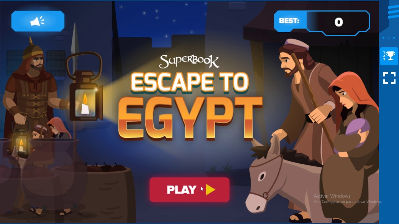 Escape de egipto, juego de superlibro - YouTube