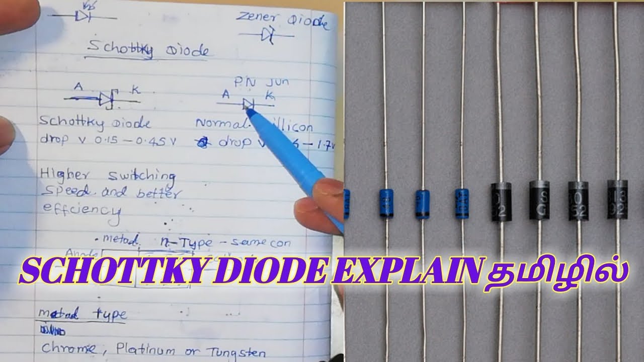 schottky Diode Explain தமிழில் | Techno Enjoy - YouTube