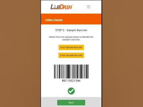 Collecting a Sample in LabDash - YouTube