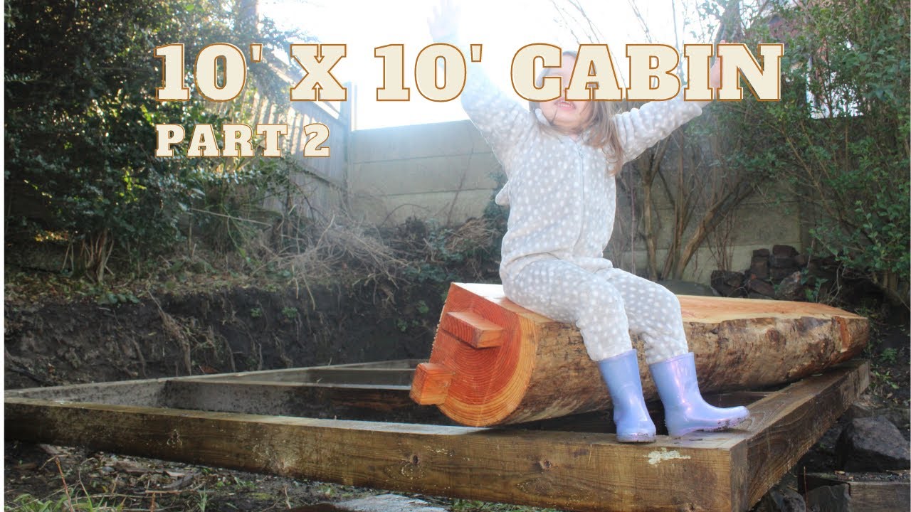 small timber frame cabin - The log corner posts - Part 2 | woodworking ...