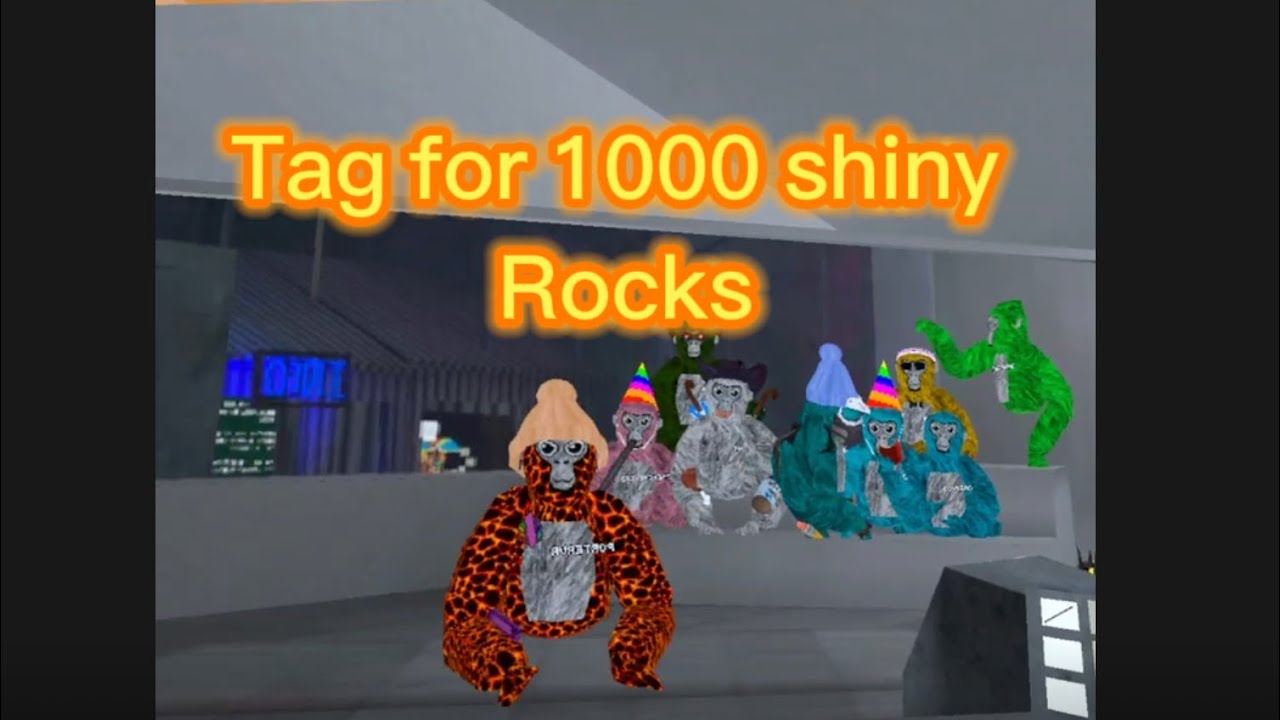 Gorilla tag for 1000 shiny rocks! - YouTube