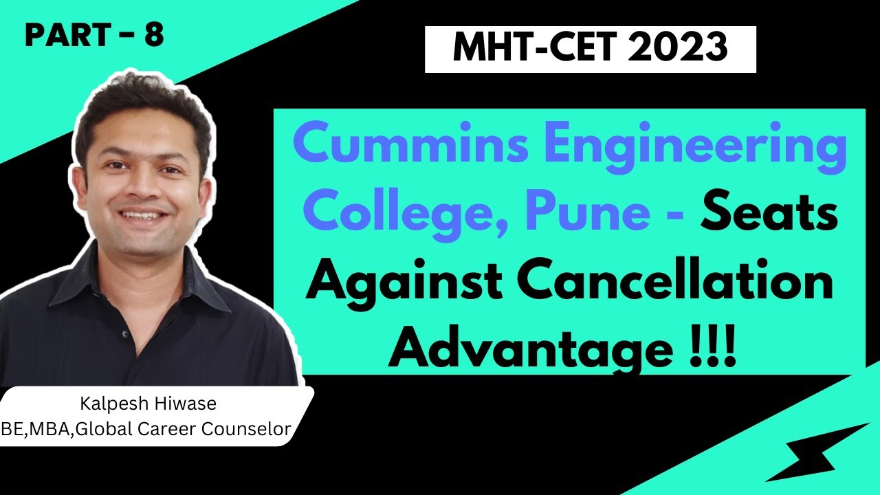 Cummins College of Engineering for Women Pune , Seats Against ...