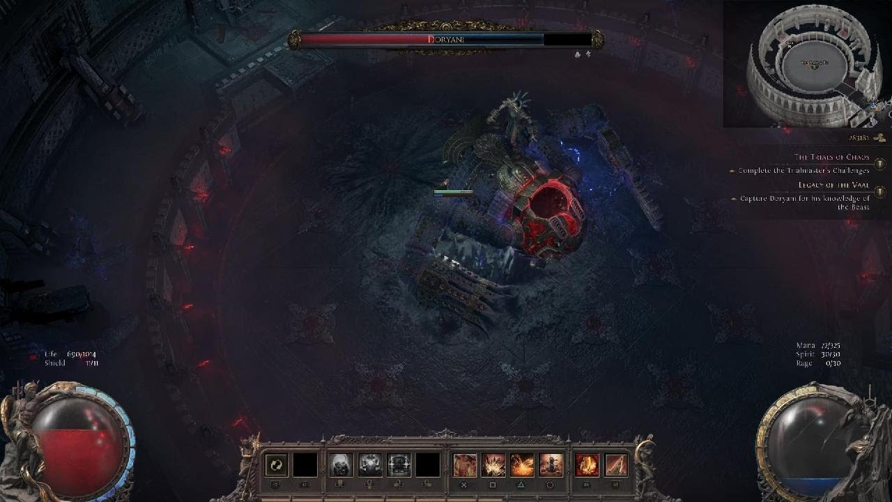 Path of Exile 2 Beta , Doryani boss fight , warrior class - YouTube