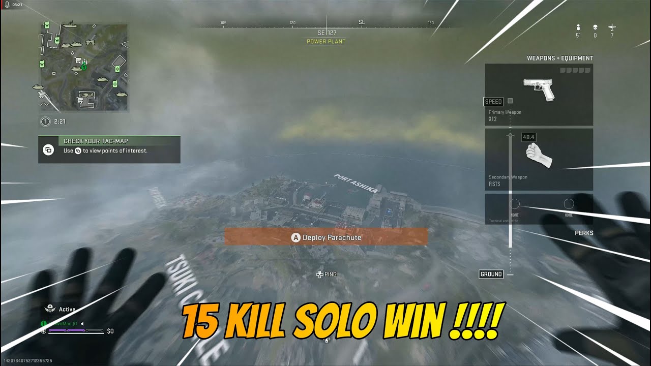 15 Kill solo Win on Ashika Island Warzone! - YouTube