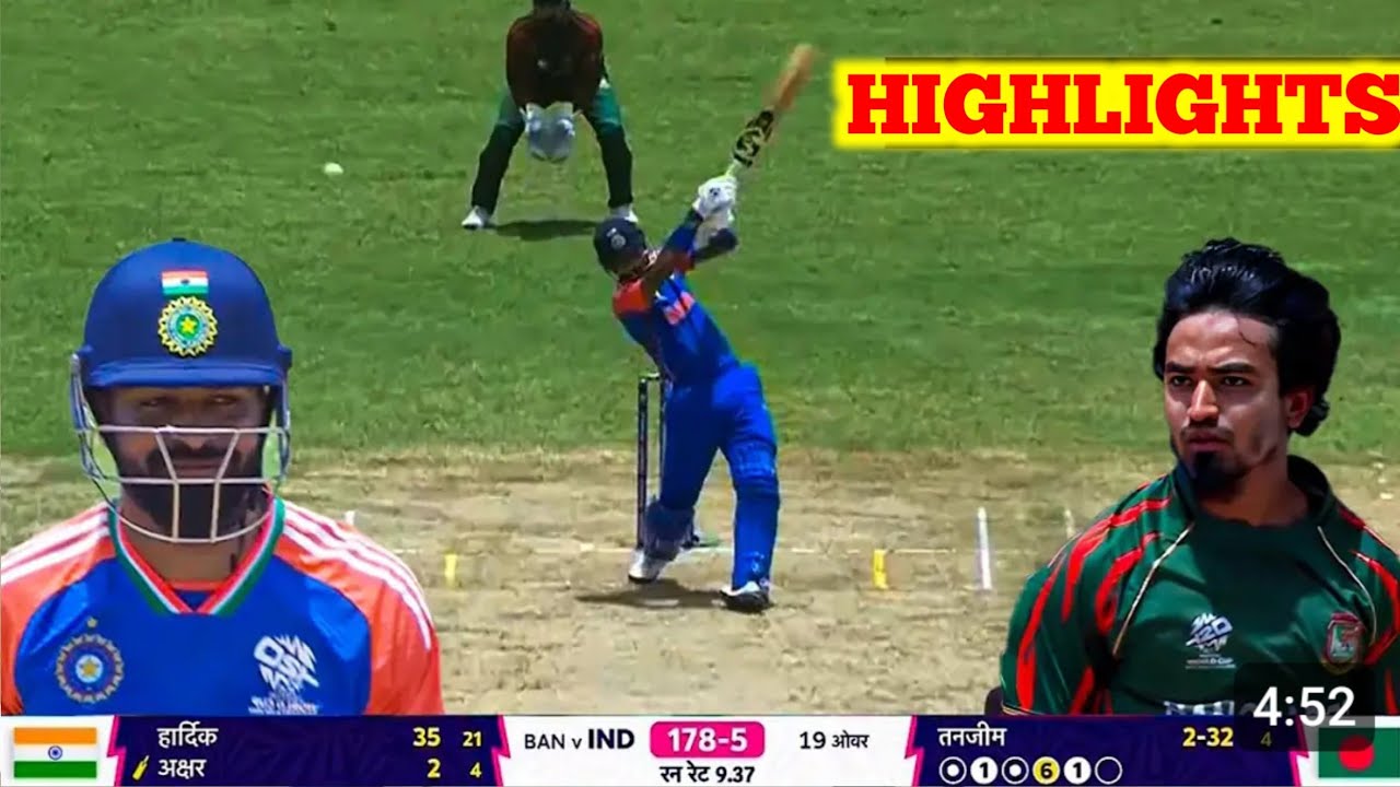 India vs Bangladesh t20 match full highlights || Ind vs ban T20 match ...