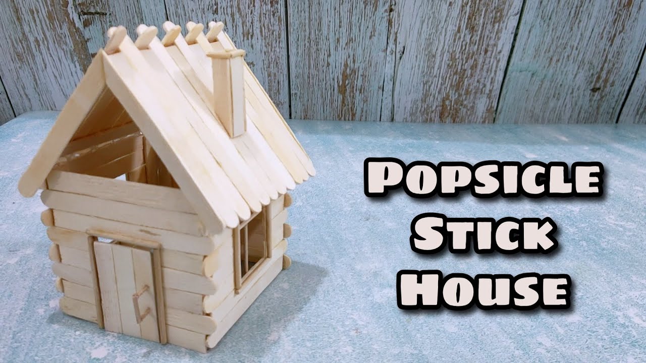 DIY Miniature House - Ice Cream Stick Craft - YouTube