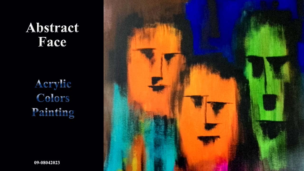 Abstract Face | Acrylic Painting | Abstract Art | Art By Mateen - YouTube